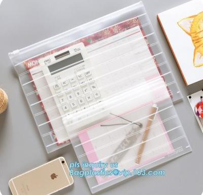 China PP Zipper Slider Bag, Plastic Buckle Bag Storage slider zipper bag, slide grip report cover slider bar clear folders for sale