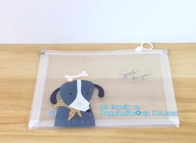 China stationery slider bag with custom printed girls school pencil case/printing student stationery pencil bag case, slider p for sale