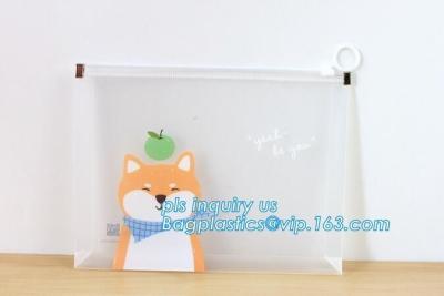 China stationery slider bag with custom printed girls school pencil case/printing student stationery pencil bag case, slider p for sale