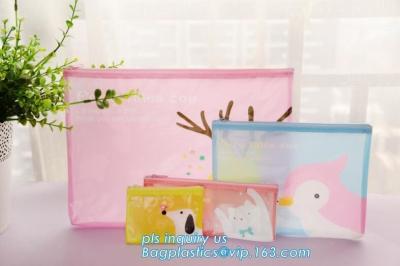 slider k bag for stationery, tools, documents, EVA Skin Care Packaging Bags With Slider Zipper, pencil packing bag