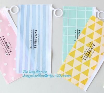 China pencil case students Simple canvas bag Stationery case large PU pencil bag, zipper pencil pouches bag School Stationery for sale