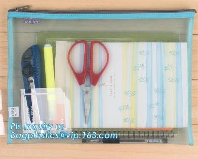 China PVC Mesh File Bag With Closure Zipper File Folder Bag, Promotional hot PVC Plastic File Document Bag with Zipper lock me for sale