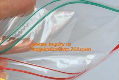 China Double zipper tracks LDPE clear plastic k bag plastic k freezer bag, double track k bag for grocery, w for sale