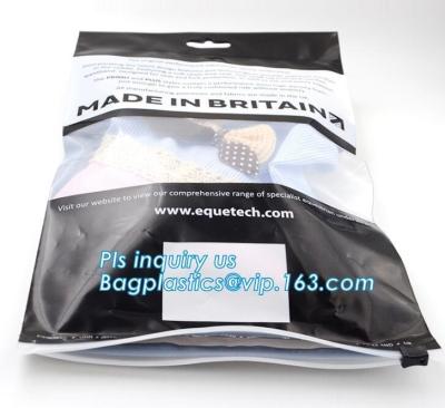 China slider zipper bag/transparent zip lock plastic packing bag for file,garment,scarf, reclosable plastic slider zipper bag for sale
