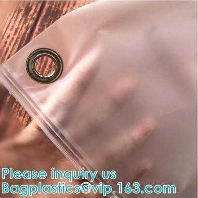 Apparel garment Makeup Slider Zip Lock Bag Frosted EVA Zipper Packaging Bag For Garment, Self Zip Lock Apparel Packaging