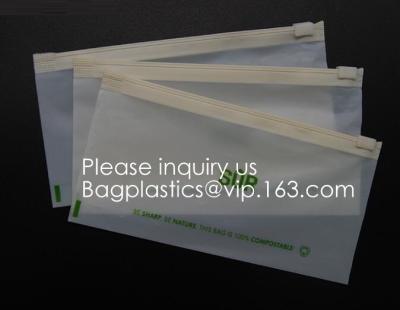 China 100% Biodegradable Corn Starch Bag Eco-Friendly PLA Zipper Pouch,Biodegradable, Recyclable, Waterproof, Smell Proof, Col for sale