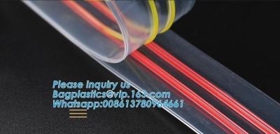 Biodegradable Accessories Pouch Press Lok Inequilateral Double Track Zipper Track Vacuum Plastic Zipper/Vacuum Zipper
