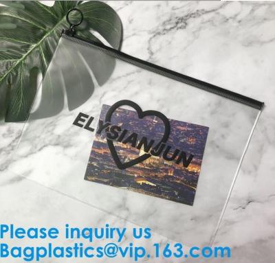 China Frosted k Bag EVA PVC Hanger Bag For Clothes Frost Drawstring Bag,Printed LDPE k Bags Slider Zip Lock Plasti for sale