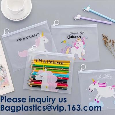 China Transparent Clear Slider Zipper Bag k Bag For Stationery,Matte Slider Zipper Top Soft Touch PE Polybags Bag for sale