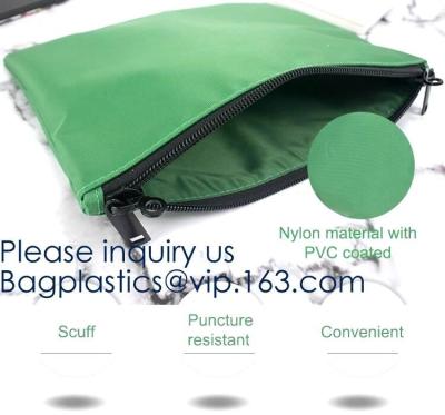 China Custom Logo Security Money Pouch Utility Bank Deposit Bag with Zipper pouch case bag,Portable bank bag, bagease, bagplas for sale