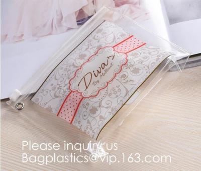 China Multi-Purpose Water Resisitant Clear PVC Organizer Bag Pouch with Zipper Closure,Document File Bill Zipper Bag Pencil Po for sale