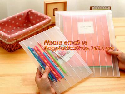 China transparent clear PVC Slider zipper bag plastic bag with zipper, Vinyl Slider Red Zipper Clear PVC Bag, Printed PVC LDPE for sale