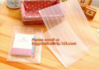 China transparent clear PVC Slider zipper bag plastic bag with zipper, Vinyl Slider Red Zipper Clear PVC Bag, Printed PVC LDPE for sale