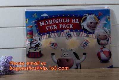 China back to school stationery New Cheap top zip lock plastic PVC pencil case bag with customized printing for sale