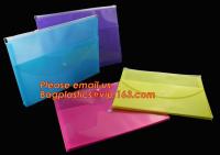 China pp envelope pocket folder custom cute printed a4 plastic document carrying file folder bag for sale