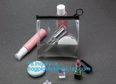 China top zipper slider clear packing PVC Bag, Custom Printed Clothes Packaging Suited Frosted PVC/EVA Vinyl Slider Top Zipper for sale