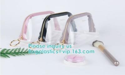 China cylinder zip PVC tube bag with hang hook for storage underwear portable PVC makeup bags, Plastic Tube Cylindrical PVC pa for sale