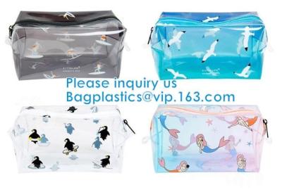 China Custom Shell Shaped White Nylon Mesh Cosmetic Bag Pouch For Make Up,Hologram Vinyl Material Pvc k Holographic Bag for sale