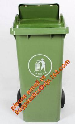 China 45L recycle trash bin recycle garbage bin/hospital trash cans, Mobile heavy duty hdpe outdoor garbage trash bin 120 lite for sale