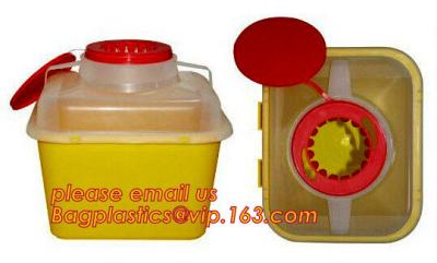 China Disposal sharp container for store and dispose of medical waste, FDA Certificated Plastic Hospital Medical Waste Disposa for sale