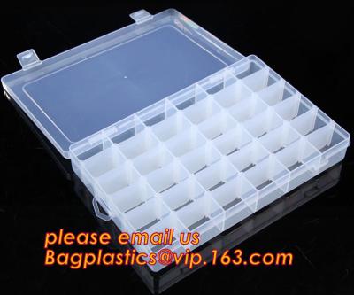 China Plastic Storage Box With 15 Removable Compartments Tool Containers, plastic divided storage box for candy and nuts for sale