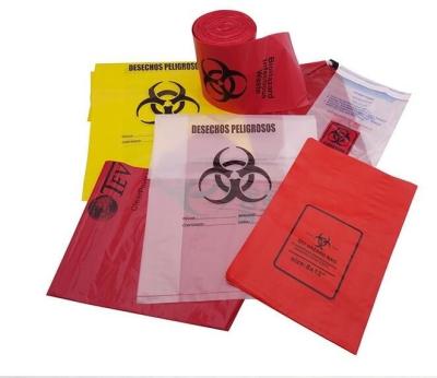 China disposable bag soiled linen liners plastic garbage bag, High density trash liner on roll 33 gallon plastic soiled linen for sale