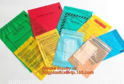 China Biohazard Specimen Bag with Document Pouch, Industrial waste disposal, biodegradable waterproof plastic k poly pe for sale