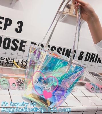 China Waterproof PVC Shoulder Tote Beach Bag with Chain, Pvc Manufacture Small Custom Travel Mens Shoulder Bag, Sling Shoulder for sale