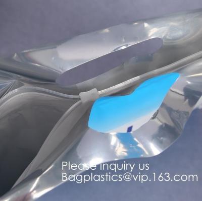 China Bolso aislado | Bolso termal | Bolso frío caliente, bolso de aluminio que se puede volver a sellar aislado del almuerzo del bocadillo de la cerradura fácil de la cremallera - reutilizable en venta