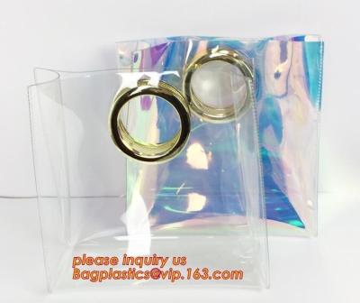 China bolsos cuadrados de las señoras de las mujeres de la moda del totalizador portátil, petate de la jalea, bolso que hace compras reutilizable, promocional en venta