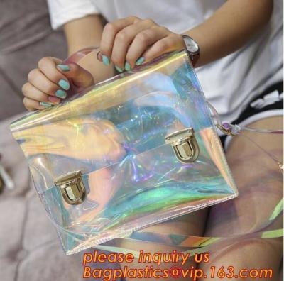 China bolsa biodegradable de la manija del tubo del PVC, bolso del pvc del OEM del bolso de la manija que embala, bolso cosmético con los bolsos de la manija, saco del pvc de la cremallera en venta