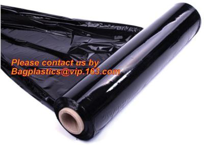 China Blue Color Hand Bundling Stretch Wrap Plastic Film, Construction films, building film, agriculture film, poly sheeting for sale