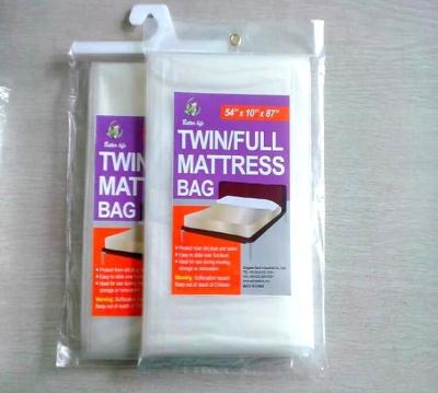 China Plastic Mattess Storage Covers Bag Heavy Duty Protective Bags Double Bed Prefect For Moving Large Plastic Mattress Bags for sale