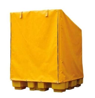 China Flat Bottom 600D Vinyl Cover /Plastic Poly Pallet Cover, Big Square Bottom Poly Pallet Cover, Huge Clear Plastic Pall for sale