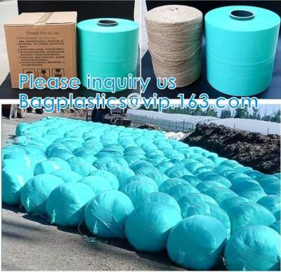 China UV Resistant Preserve Silage, Hay, Maize Protection Wrap Film Agriculture Grass Bale Pack Silage Stretch Film for sale