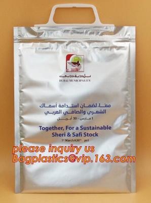 China La termal caliente de las compras del papel de aluminio de las ventas aisló a Tote Grocery Cooler Bag, refrigerador termal multifuncional del papel de aluminio en venta