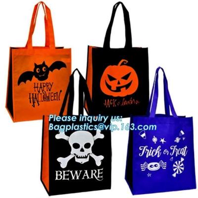 China Halloween All Hallow Cheap promotional colorful ultrasonic 90g non woven bag/eco friendly document tote bag, bagease for sale