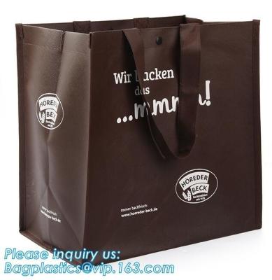 China Promotional Recyclable Non Woven Bag, hot sealed non woven bag, cheap logo printed non woven shopping bag, bagplastics for sale