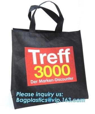 China Promotional custom LOGO printed gift Laminated PP Non Woven Bag， Promotion china laminated insulated non woven bag folda for sale