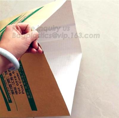China El color imprimió el bolso tejido los pp laminado del papel de Kraft, bolso tejido los pp laminado del papel de Kraft para el cemento 25kg, PA respetuoso del medio ambiente de la alimentación en venta