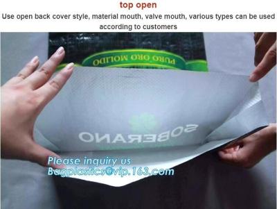 China carbón de leña que embala tejido pp laminado del bolso del papel de Kraft para la barbacoa, Brown polivinílico que se puede volver a sellar Kraft W plástico transparente de papel en venta