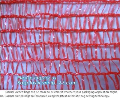 China los nuevos productos que empaquetan el raschel del limón enredan bolsos en venta, bolso de la malla del raschel del HDPE con el lazo y manija, bagplastics, pac en venta