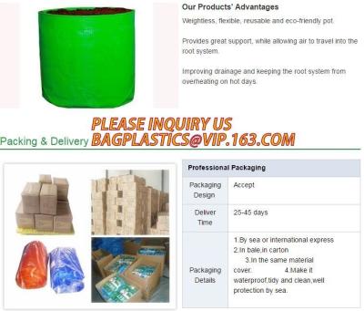 China UV resistant PE potato growing bag garden planter bags with Flap and handles,Flap and Handles Collapsible 10 gallons for sale