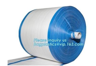 Tela agrícola Anti-ULTRAVIOLETA tejida PP, tubular, tela en Rolls para los bolsos de los Pp, haciendo el polipropileno laminado 25kg 50k