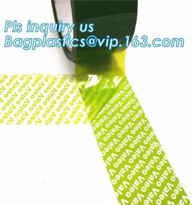China Security void tape,Tamper Evident Security Void Tapes,Red Tamper Evident Void if Opened Security Tape PET Backing Materi for sale