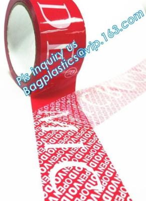 China Security Seal anti-counterfeiting tapes void carton packing tape,Serial Number Security Sealing VOID OPEN Tape bagease for sale