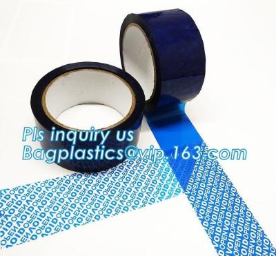 China Security Seal anti-counterfeiting tapes void carton packing tape,Serial Number Security Sealing VOID OPEN Tape bagease for sale