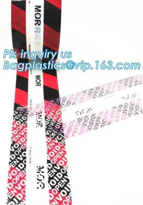 China Tamper Proof Security Seal Tape Warranty Void Tape,hidden message OPENVOID/VOID tamper evident security tape bagease for sale