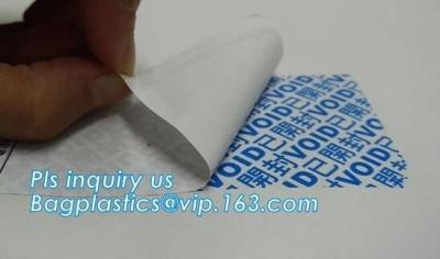 China Warranty VOID If Seal Broken Custom Void Seal Sticker Label,torn invalid security label tamper proof VOID OPEN custom st for sale