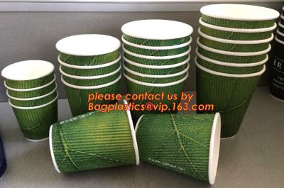 China ECO Friendly Custom Design Corrugated Coffee Paper Cup,8 oz 12 oz 16 oz Custom Printing logo Double Wall paper cup with for sale